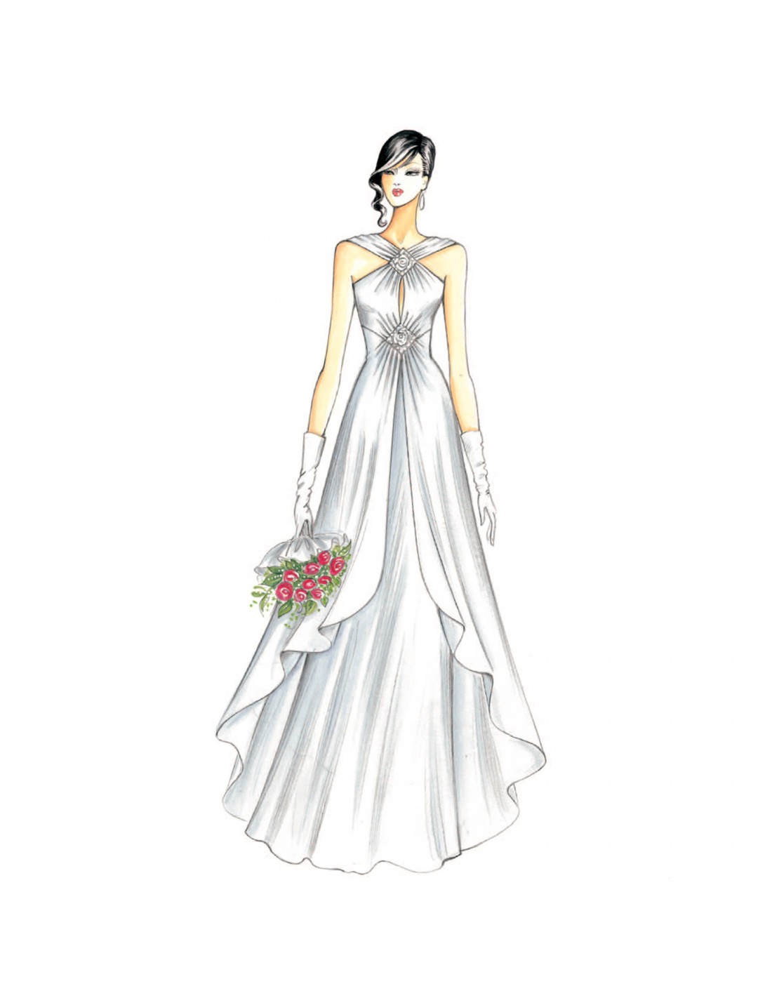 Modello S949 Cartamodello Abito Da Sposa
